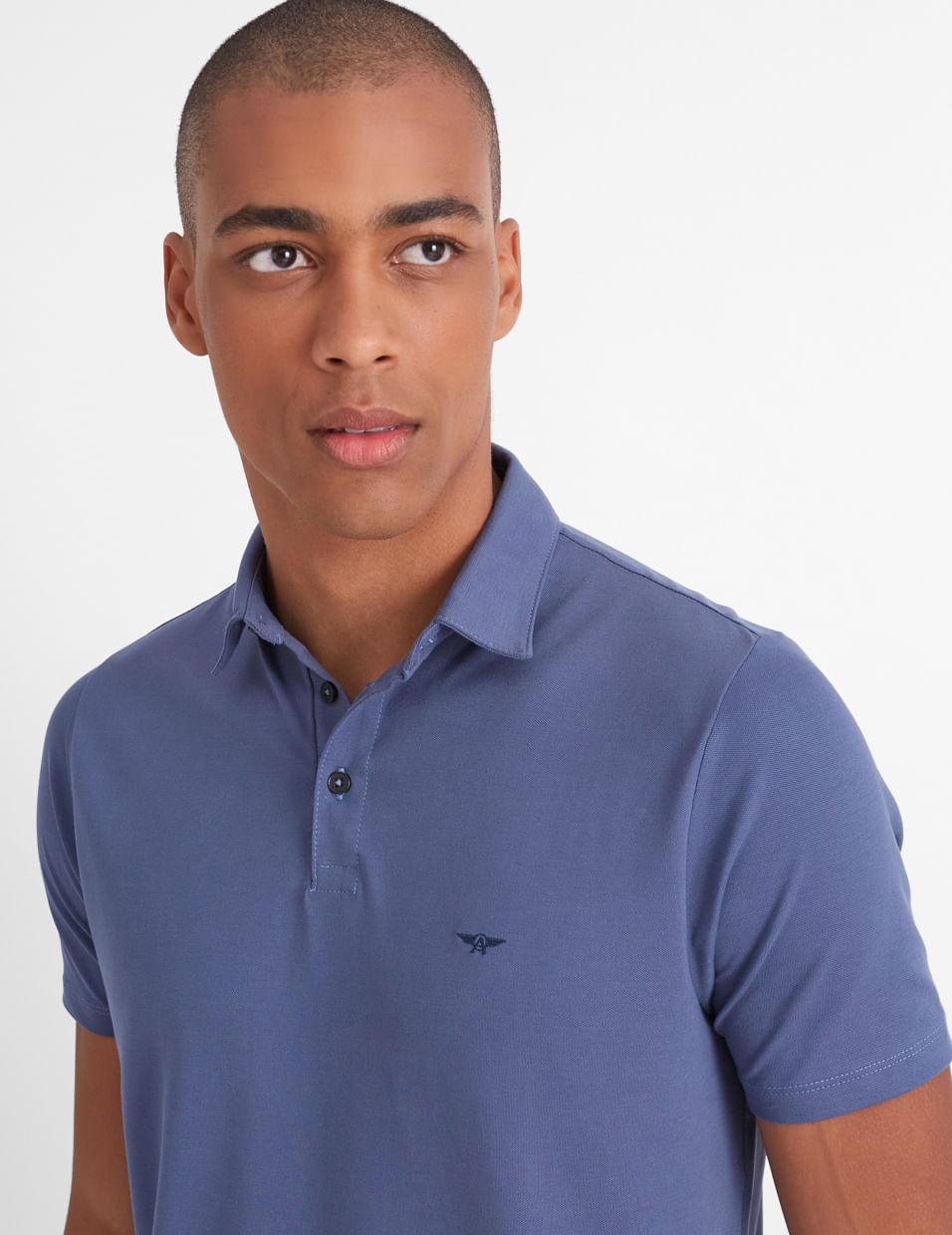 Polo Pima Azul - Aviator