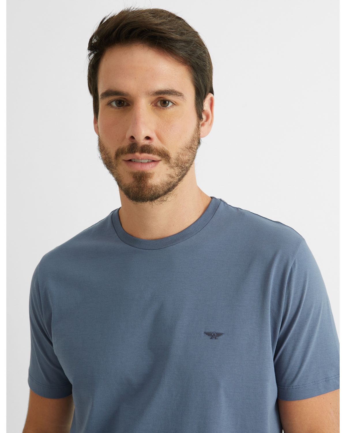 T-shirt Pima Azul Índigo - Aviator
